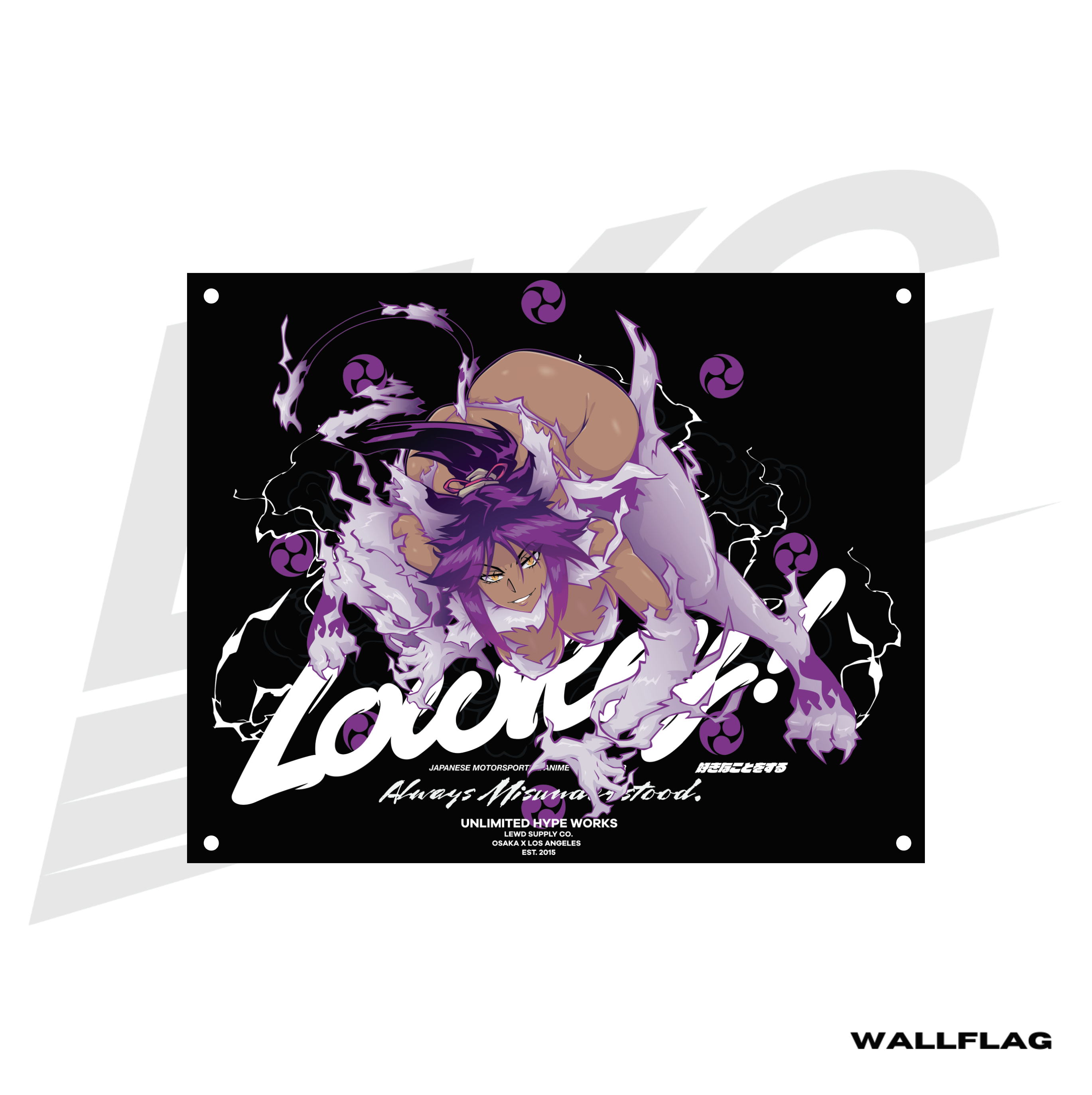 ***SPECIAL RELEASE!*** ~ LOWKEY! "RAIJIN" YORUICHI WALL FLAG - (LUCKY
